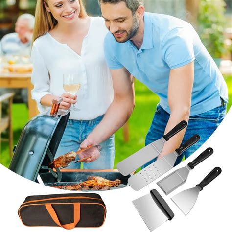 Griddle Accessories Set 5 Piece Bbq Tools Flat Top Vicedeal