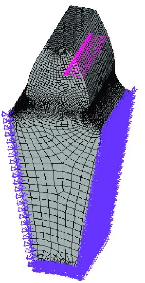 Finite Element Mesh For The Gear Tooth Download Scientific Diagram