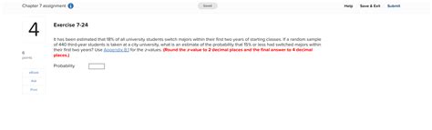 Solved Chapter 7 Assignment I Saved Help Save And Exit Submit