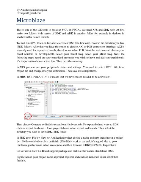 PDF Using GPIO And Timer In Xilinx FPGA