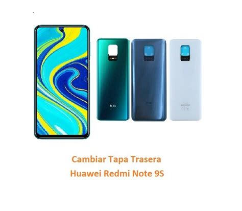 Cambiar Tapa Trasera Xiaomi Redmi Note 9S Móvil