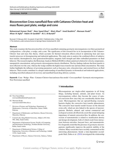 Bioconvection Cross Nanofluid Flow With Cattaneo Christov Heat And Mass Fluxes Past Plate Wedge