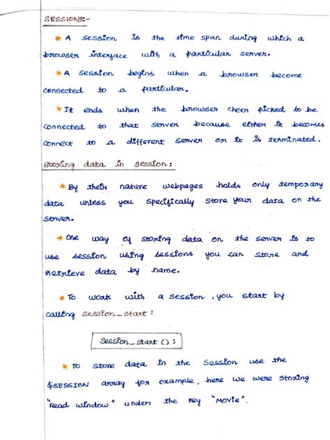 Php Unit 4 Part 2 Sessions And File Handling Pdf Computer Networking World Wide Web