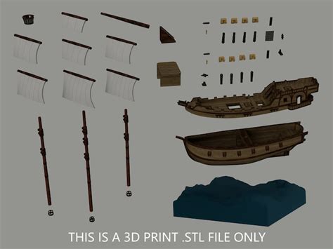 Sea Of Thieves Galleon Ship 3d Print Stl File Etsy