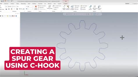 Mastercam 2023 Create A Spur Gear Using C Hook Youtube