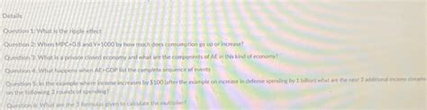 Solved 6 Question 1 What Is The Ripple Effect Question 2