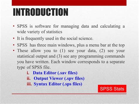 Beginners SPSS Ppt
