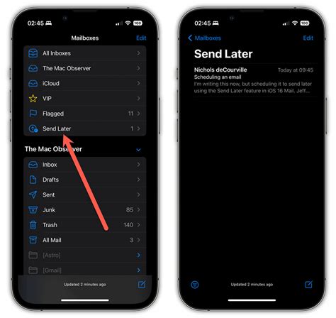 How To Send An Email Later In IOS Mail