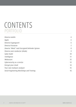 Portfolio Omerta Information Security Engels PDF