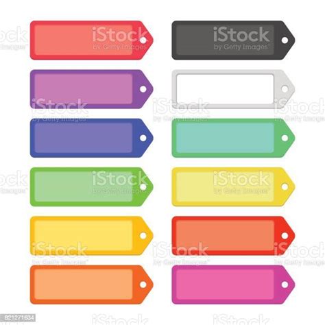 다채로운 플랫의 세트 디자인에 대 한 레이블을 리본합니다 0명에 대한 스톡 벡터 아트 및 기타 이미지 0명 고립 색상 날씨 Istock