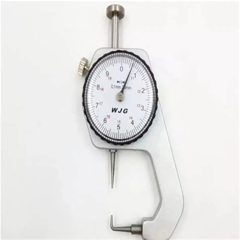 실버 0 ~ 10mm 범위 01mm 다이얼 컴팩트 라운드 다이얼 표시기 포켓 두께 게이지 측정 도구 Buy 두께 게이지