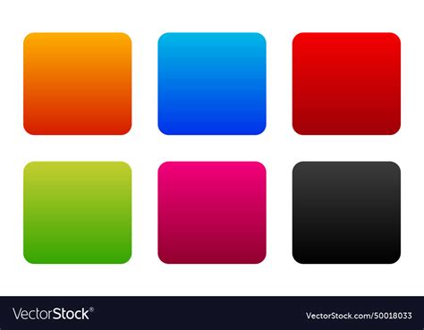 Set Of Six Gradient Color Element Background Vector Image