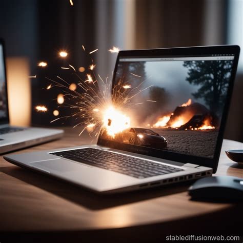 Laptop Exploded Visual Components Stable Diffusion Online