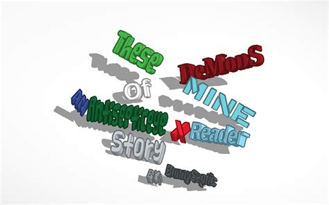 3d Design Story 3d Text Tinkercad