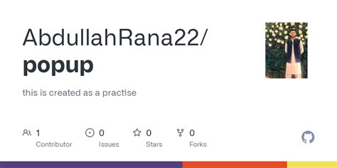 GitHub AbdullahRana Popup This Is Created As A Practise