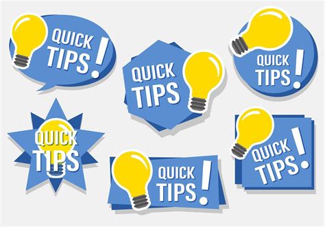 Quick Tips Badge Collection Problem Solution Label Suggestion Idea