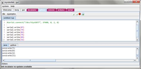 virtual null modem cable with linux myrobotlab