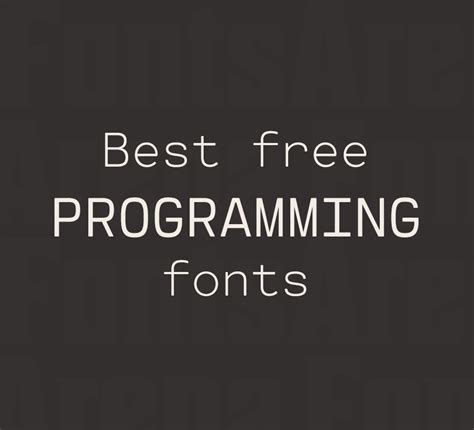 Best Free Programming Fonts In 2018 Fonts Best Free