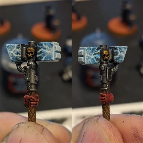 Had A Crack At The Effect On A Thunder Hammer Candc Welcome R Warhammer40k