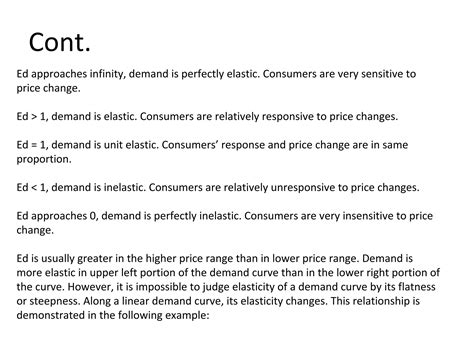 Elasticity Of Demand And Supply Ppt