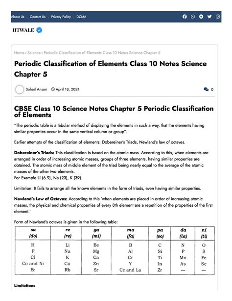 Periodic Classification Of Element Notes About Us Contact Us Privacy Policy DCMA Studocu