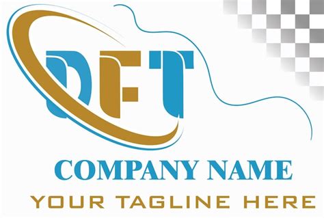 Premium Vector Dft Letter Logo Design