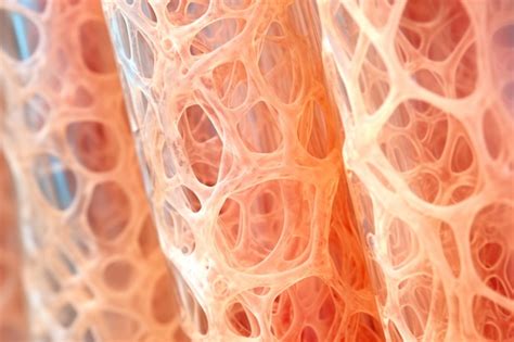 Premium Photo Bone Tissue Human Skeleton Under Microscope Cells Structure Medical Science