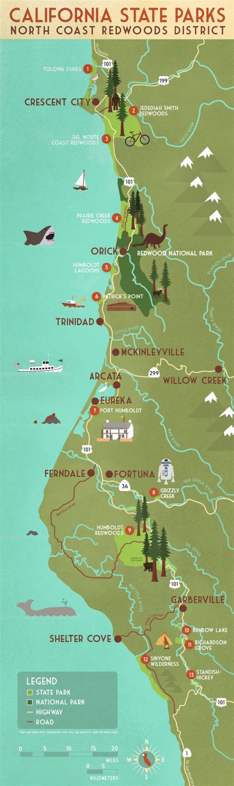 Coastal Northern California State Parks