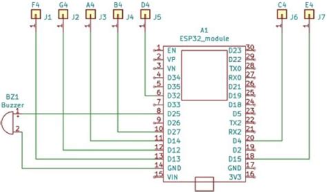 ESP Fruit Piano Pinout