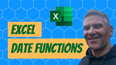 Date Functions In Excel Youtube