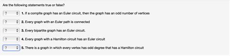 Solved Are The Following Statements True Or False If A Chegg