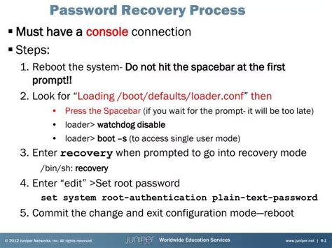 Ppt Password Recovery Process Powerpoint Presentation Free Download Id