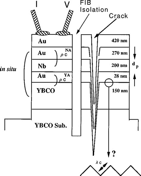 Schematic Cross Sectional View Of The Fabricated Four Probe Device For Download Scientific