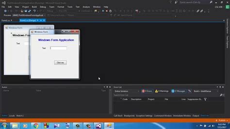 How To Create Windows Form Application In Visual Studio Windows Visual Application