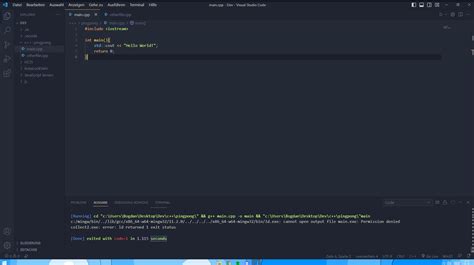 I Want To Run C In Vscode But Every Time I Run The Code Comes This R Vscode