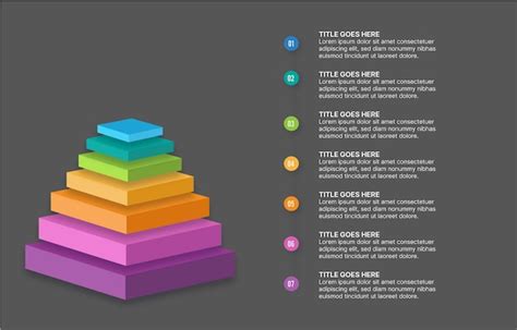 Premium Vector 3d Pyramid Hierarchy Infographic Template Design With 7 Layers