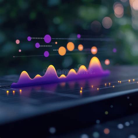 Futuristic Data Visualization In Modern Workspace Stock Image Image Of Analysis Graphs 343368557
