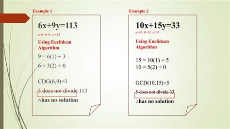 Linear Diophantine Equationspptx Physics Science