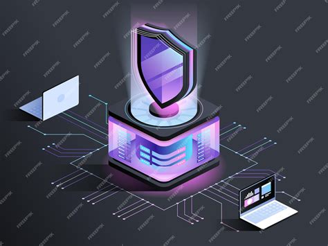 Premium Vector Antivirus Program Abstract Isometric Illustration Cybersecurity Data