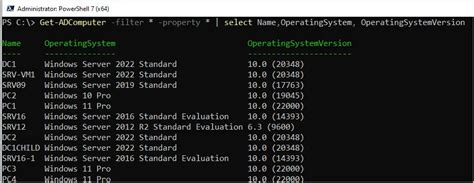get windows version of computers in ad active directory pro