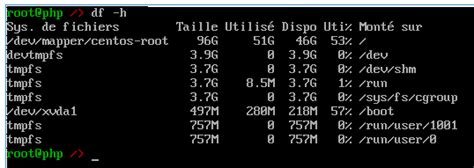 ssh centos 7 no space left on device after growing partition