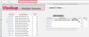 Excel VLOOKUP Multiple Columns MyExcelOnline