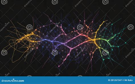 3d Illustration Of A Neural Network Stock Illustration Illustration