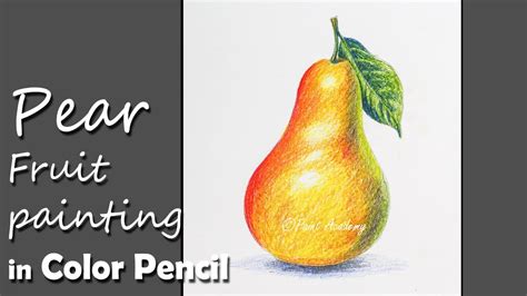 Pear Drawing With Colour At Theresa Valdez Blog