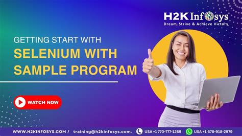Getting Started With Selenium With Sample Program Youtube