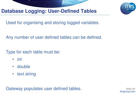 Ppt Database Logging Connecting And Enhancing Data Analysis