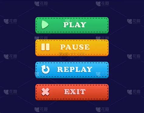 UI按钮游戏与游戏暂停重播和退出 花瓣网
