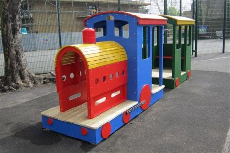 A Simple Wooden Train | Flights of Fantasy | Preschool playground ...