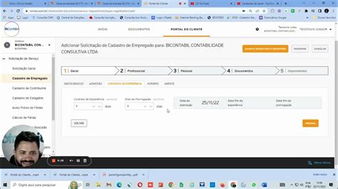 Portal do Cliente (Onvio) - Cadastro de Funcionário - YouTube