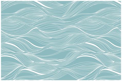Sea Waves Seamless Patterns Set 1 Sea Waves Wave Illustration Textured Waves